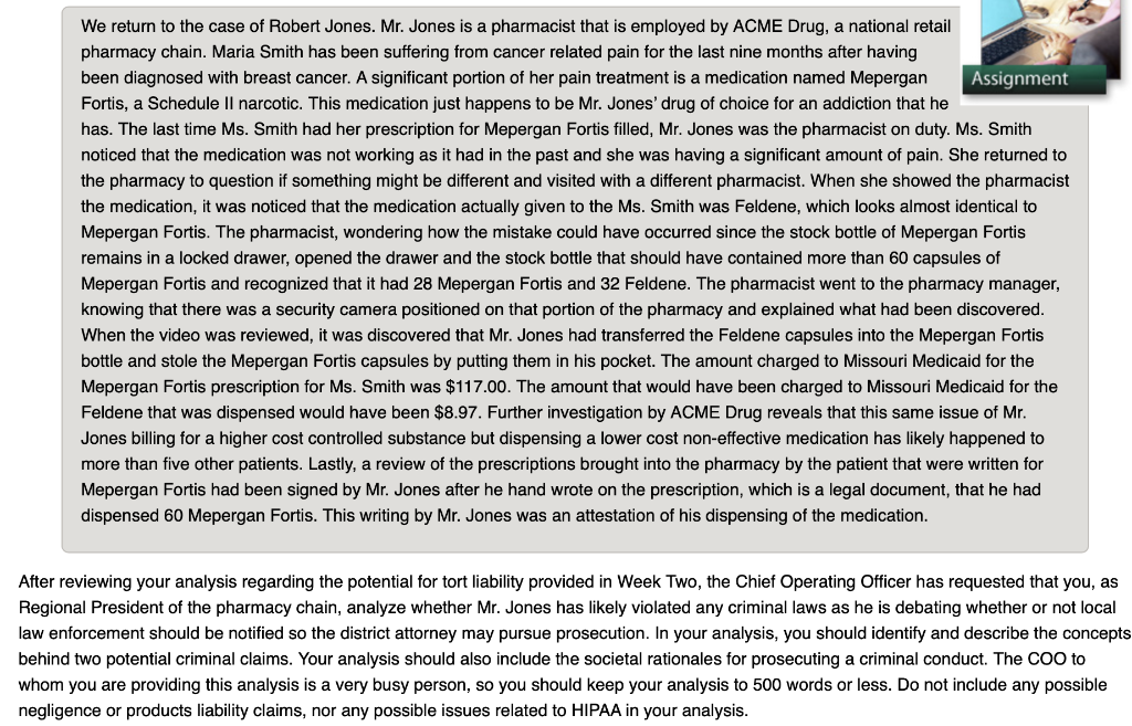 Solved We return to the case of Robert Jones. Mr. Jones is a | Chegg.com