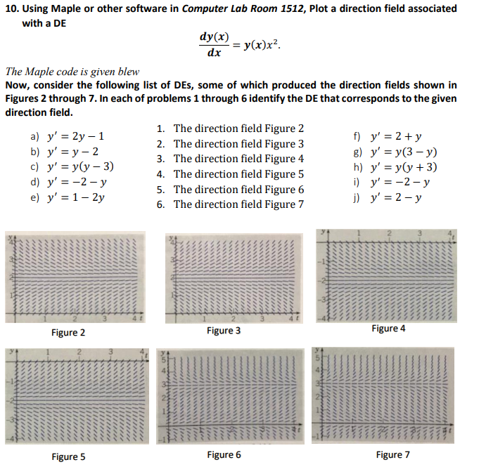 10. Using Maple or other software in Computer Lab | Chegg.com