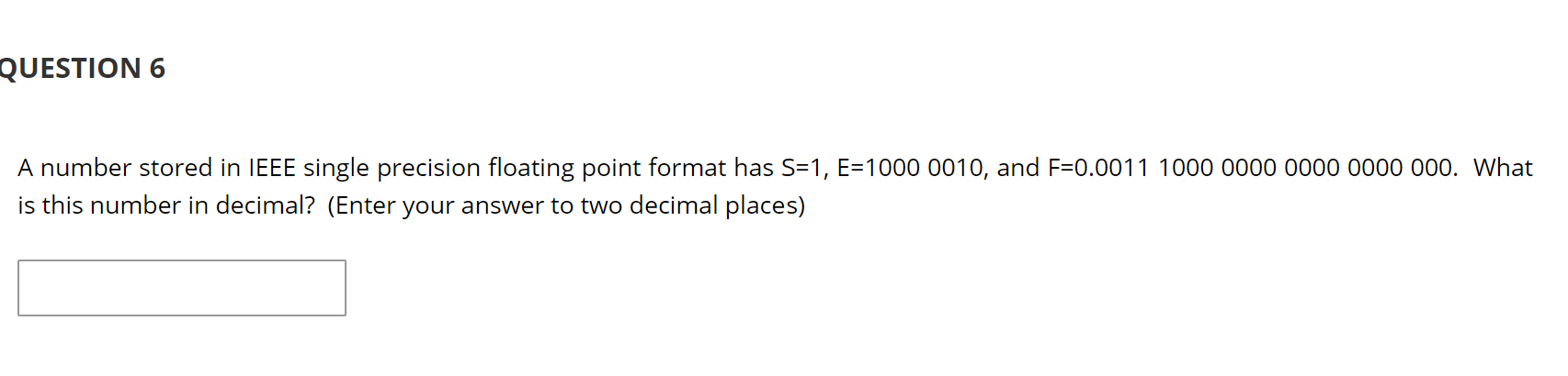 Solved A Number Stored In Ieee Single Precision Floating 8607