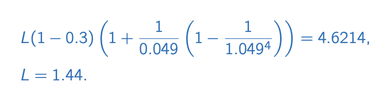 Solved How do I solve for L step by step? The answer should | Chegg.com