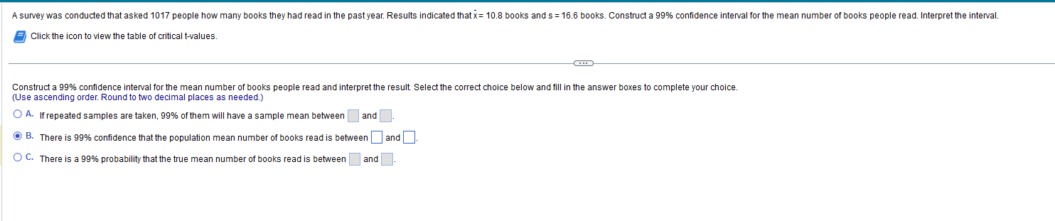 Solved Click the icon to view the table of critical | Chegg.com