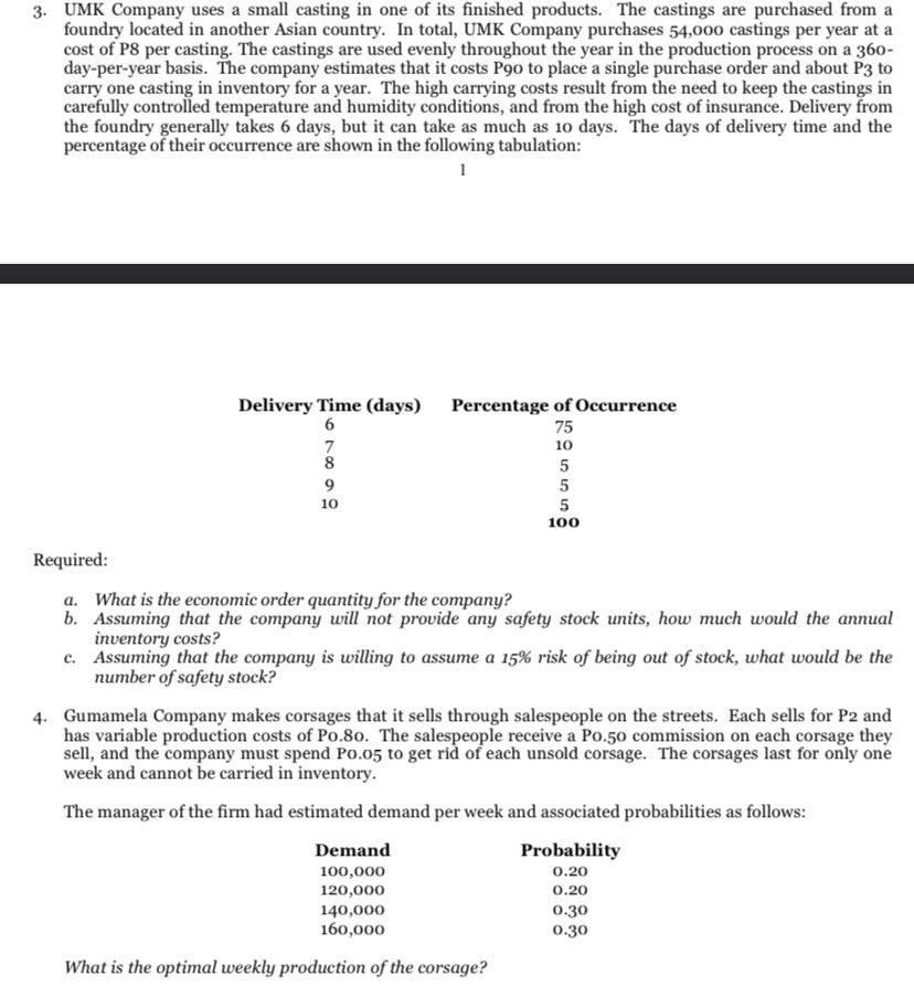 Solved i will give thumbs up to the one that will answer all | Chegg.com