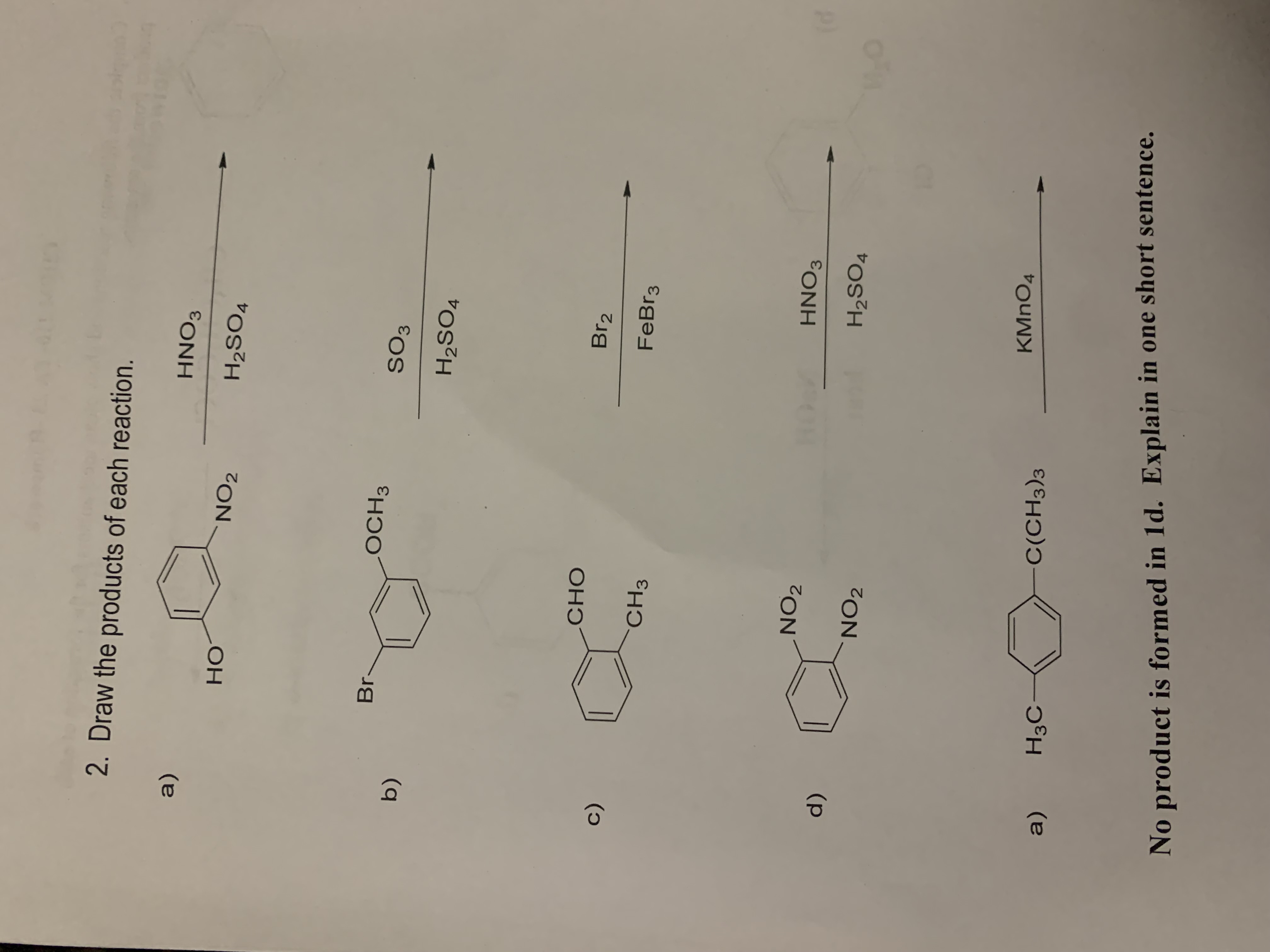 Solved Draw the products of each reaction please!! | Chegg.com
