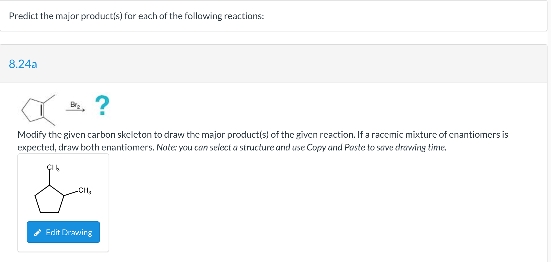 Solved Predict the major product(s) for each of the | Chegg.com