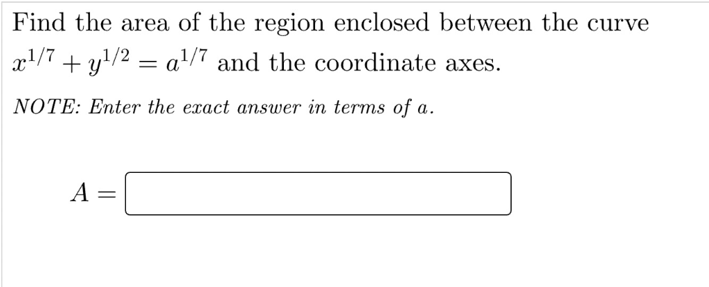 Solved Find the area of the region enclosed between the | Chegg.com