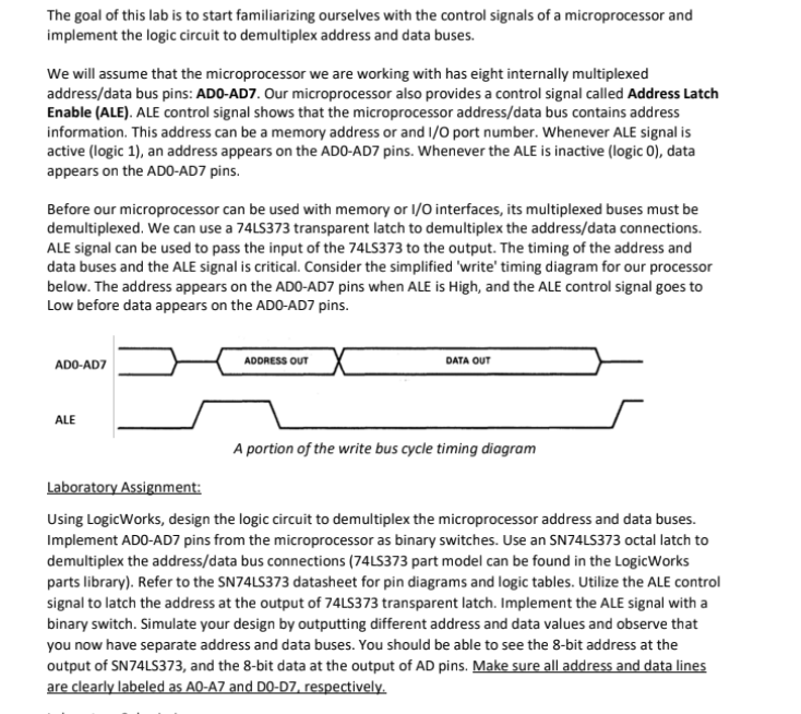 The goal of this lab is to start familiarizing | Chegg.com