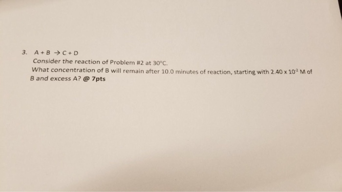 Solved 2, A+B →C+D Compounds A and B react to form C and D | Chegg.com