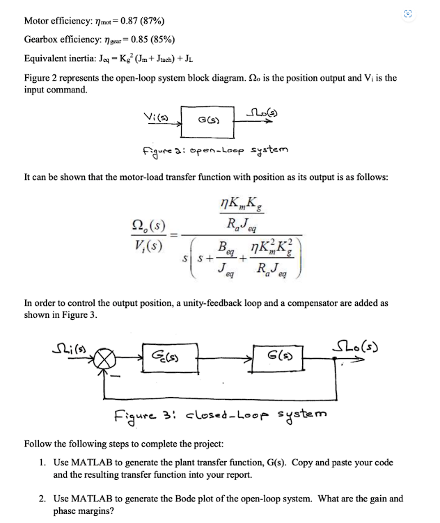 Solved Position control is used in many applications such as | Chegg.com