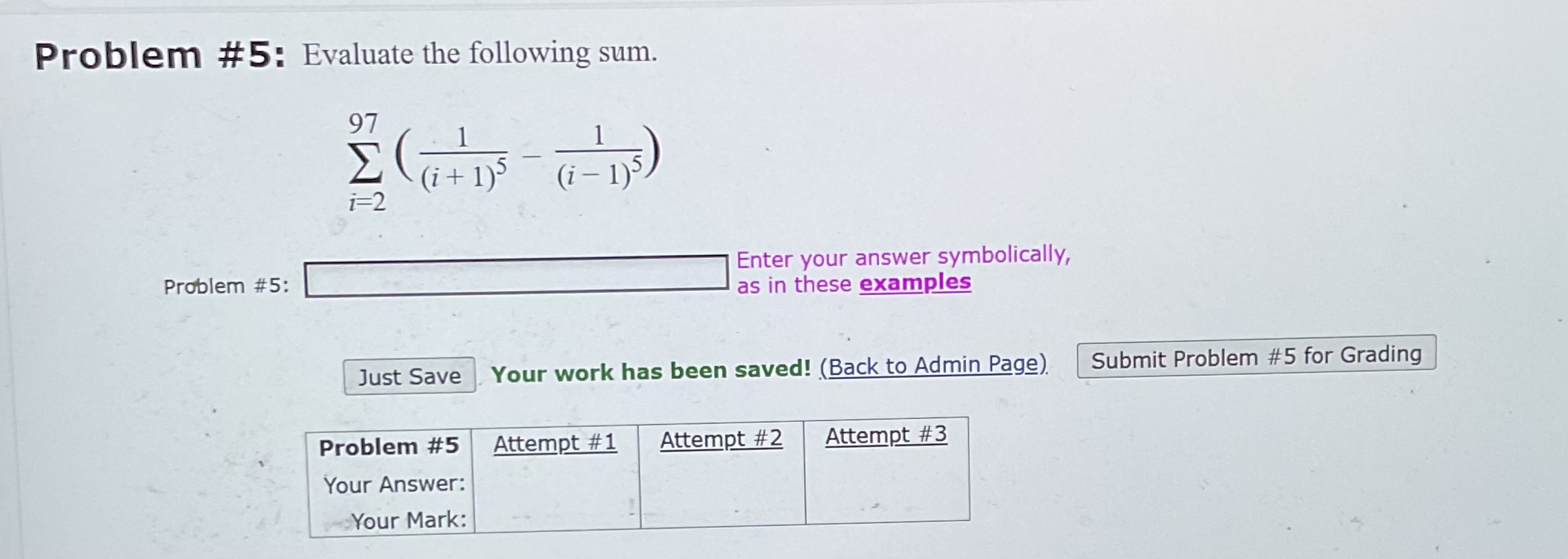 Solved Problem #5: Evaluate the following | Chegg.com