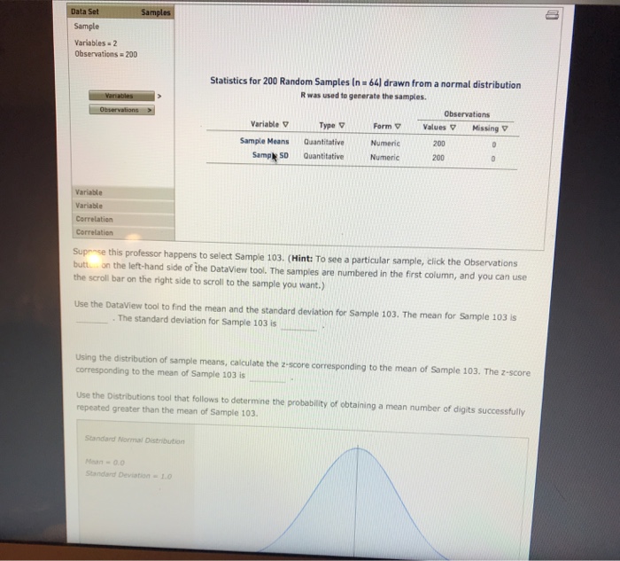Solved 5. Using z-scores with the distribution of sample | Chegg.com