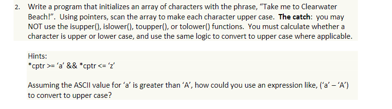 Solved 2 Write A Program That Initializes An Array Of 8467