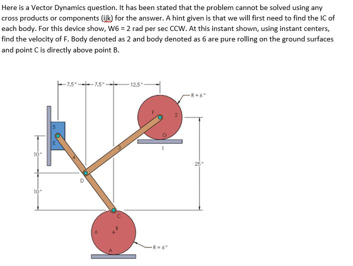 Here is a Vector Dynamics question. It has been | Chegg.com