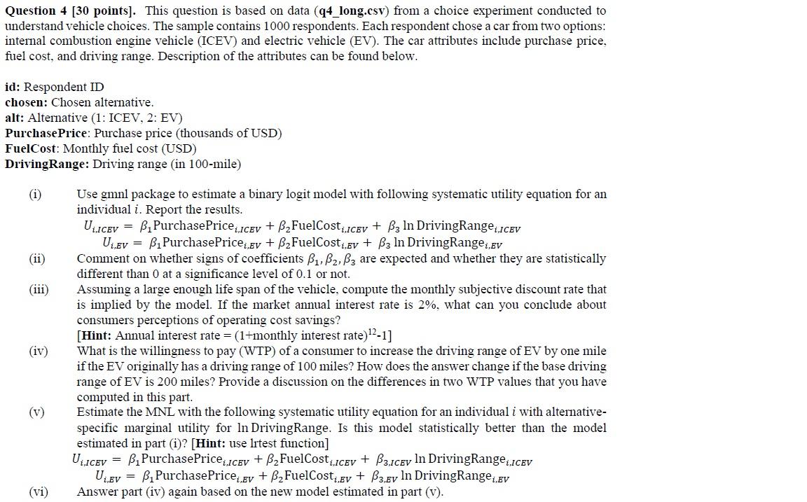 Solved Question 4 [30 points]. This question is based on | Chegg.com