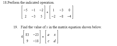 Solved 18. Perform the indicated operation. | Chegg.com