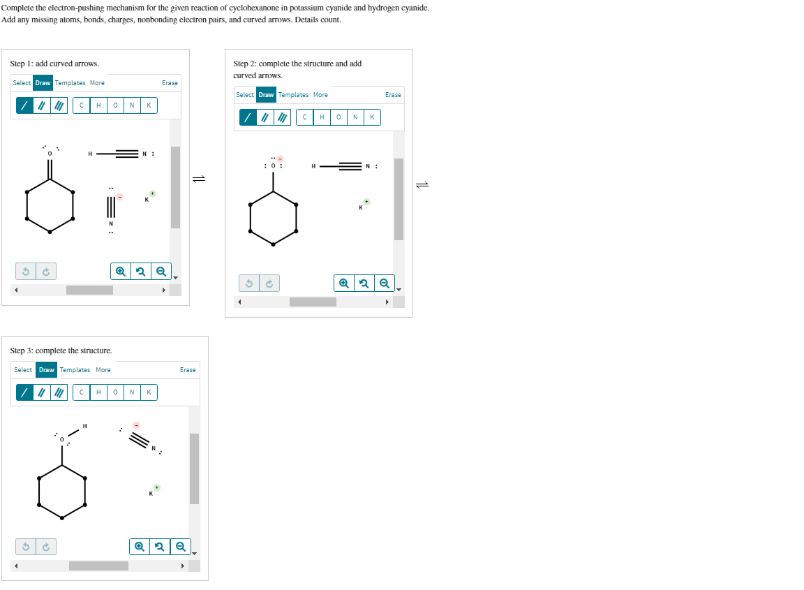 Solved Complete the electron-pushing mechanism for the given | Chegg.com