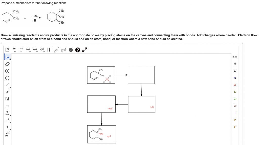 Solved Draw all missing reactants and/or products in the | Chegg.com