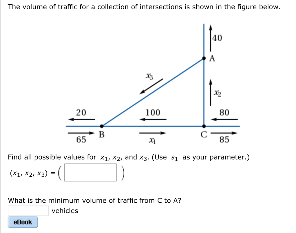 Solved The volume of traffic for a collection of | Chegg.com