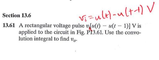 Solved Section 13.6 13.61 A rectangular voltage pulse | Chegg.com