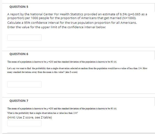 Solved QUESTION 5 A report by the National Center For Health | Chegg.com