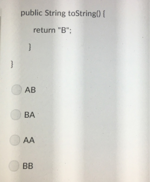 Solved What is the output of running the class C public | Chegg.com