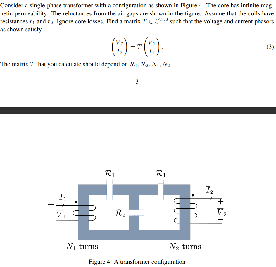 Solved Consider a single-phase transformer with a | Chegg.com