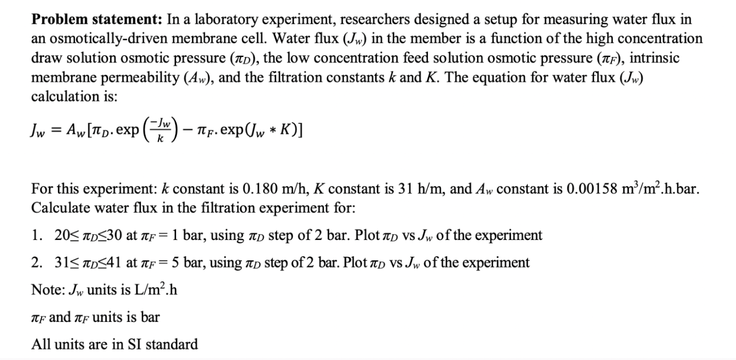 Solved ON ﻿MATLAB!!!Problem statement: In ﻿a laboratory | Chegg.com
