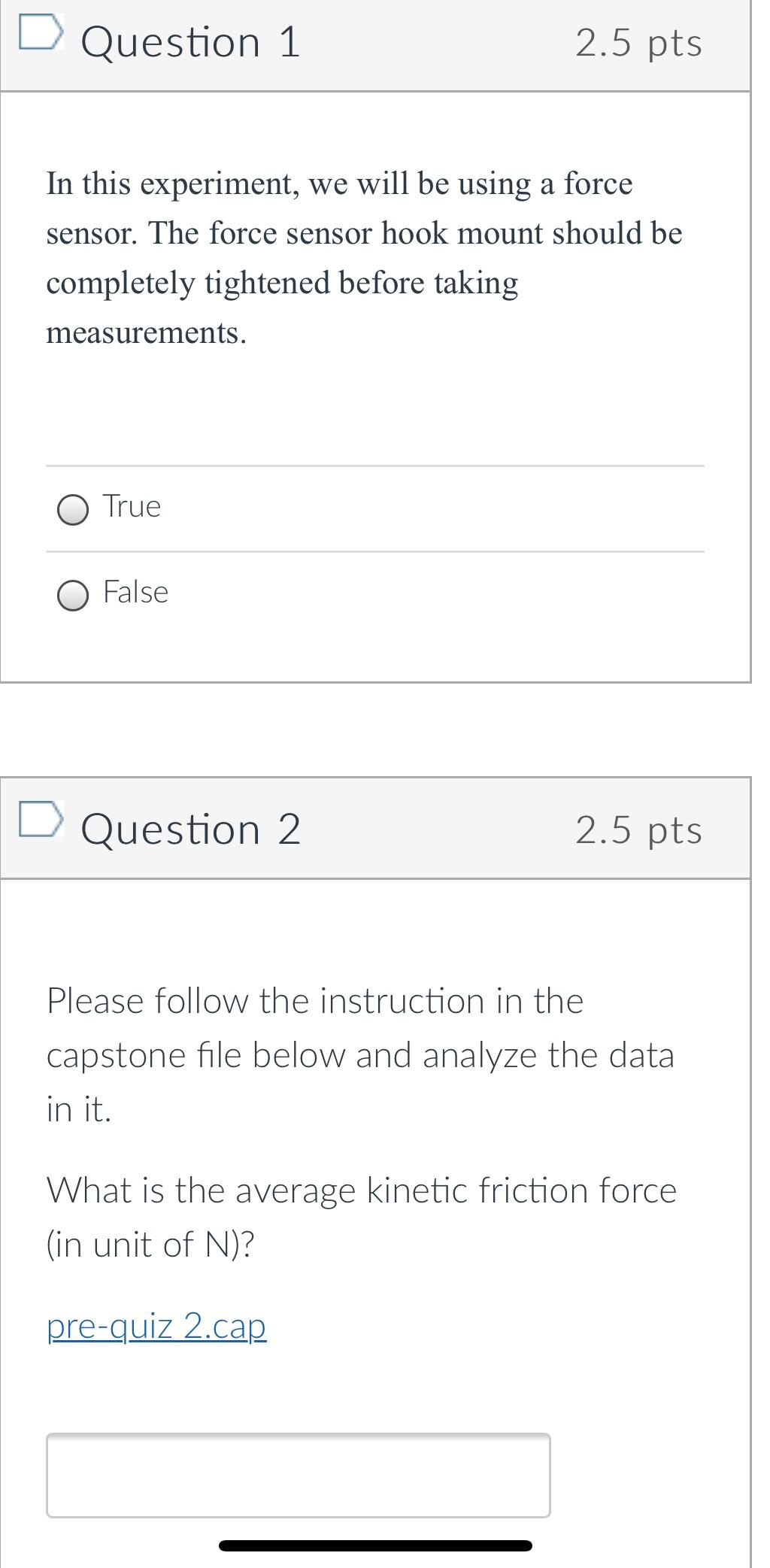 Solved In this experiment, we will be using a force sensor. | Chegg.com