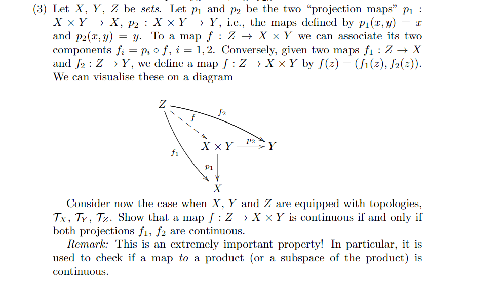 Solved 3) Let X,Y,Z be sets. Let p1 and p2 be the two | Chegg.com