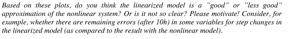 Solved Modelling, linearization, and simulation of two | Chegg.com