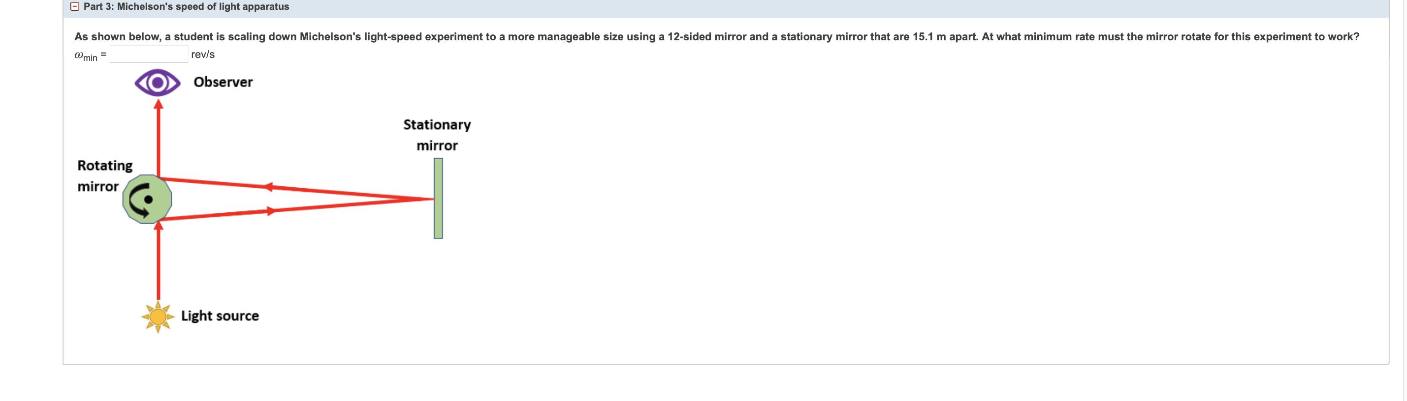 Solved Part 1: Two mirrors As shown in the diagram below, | Chegg.com