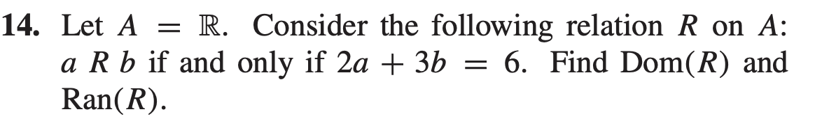 Solved Let A = R. Consider the following relation R on A: | Chegg.com