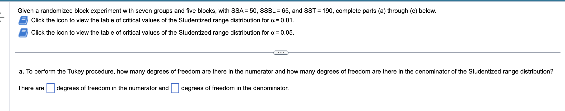 Solved Given a randomized block experiment with seven groups | Chegg.com