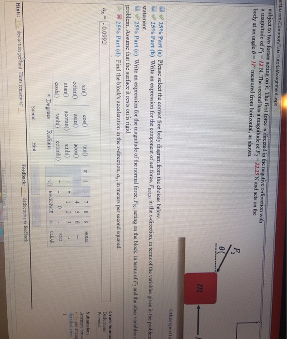 Solved ommon/TakeTutorialAssignment.aspx subject to two | Chegg.com