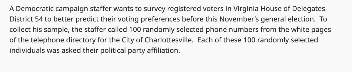 Solved A Democratic campaign staffer wants to survey | Chegg.com