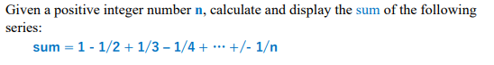Solved In Java Given A Positive Integer Number N Calculate