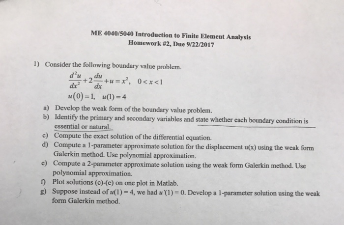 Solved Consider the following boundary value problem. d^2 | Chegg.com Solved Consider the following boundary value problem. d^2 | Chegg.com