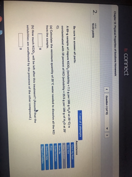 Solved of Question 2 (of 10) value 10.00 polnts 1 out of 3 | Chegg.com