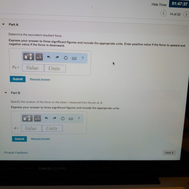 Solved Problem 4.142 Replace the distributed loading by an | Chegg.com