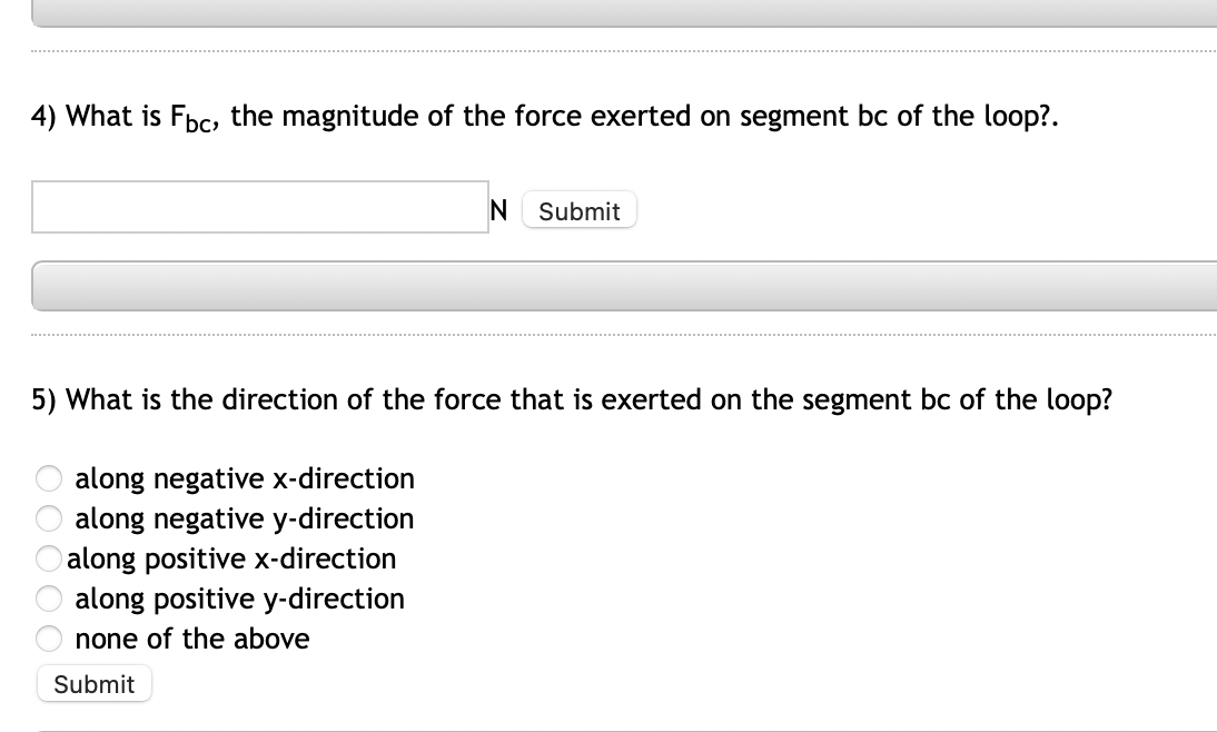 Solved Rectangular Current Loop 1 1 2 3 4 5 6 A rectangular | Chegg.com