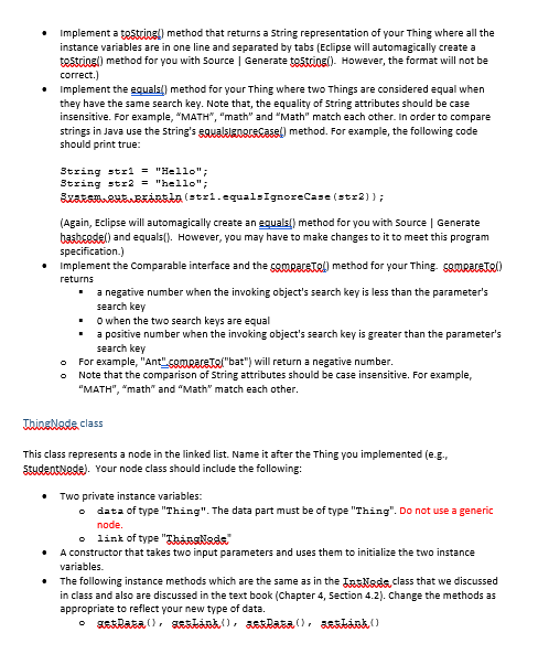 Objective Implement and manipulate an ORDERED LIST | Chegg.com