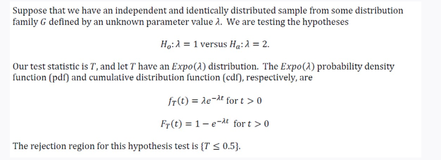 Solved 1. what is the probability of type 1 error? 2. what | Chegg.com
