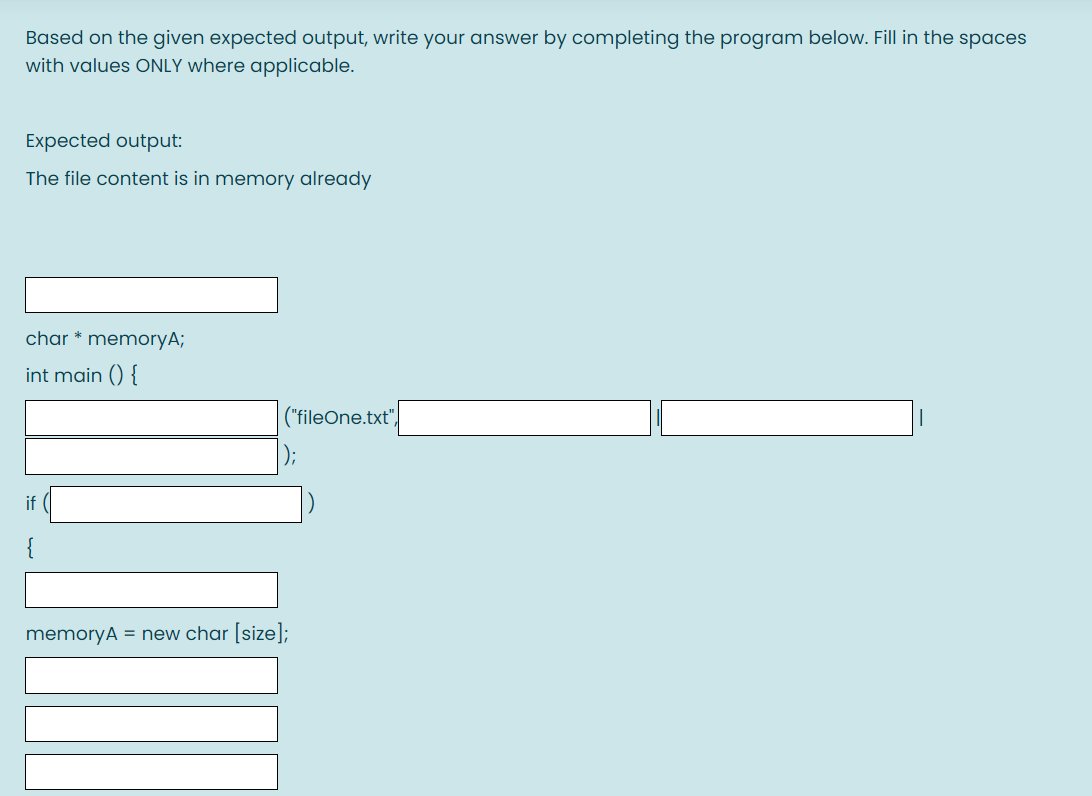 Solved Based on the given expected output, write your answer | Chegg.com
