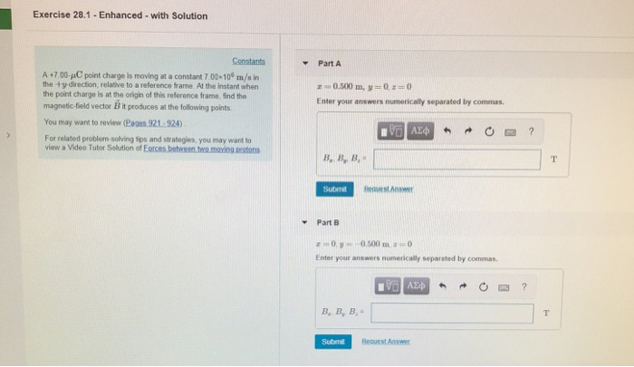 Solved Exercise 28.1 Enhanced - with Solution Constants Part | Chegg.com
