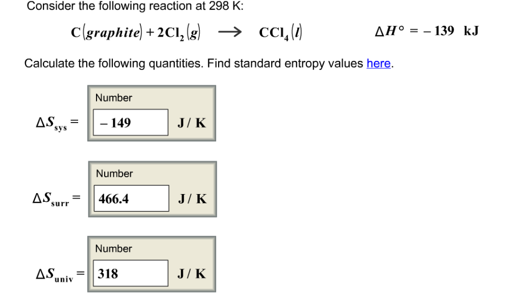 Solved Consider the following reaction at 298 K: C(graphite) | Chegg.com