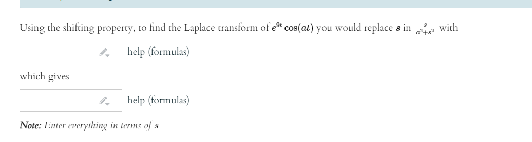 Solved Using the shifting property, to find the Laplace | Chegg.com