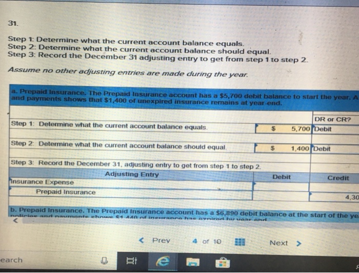 31. Step 1: Determine what the current account | Chegg.com