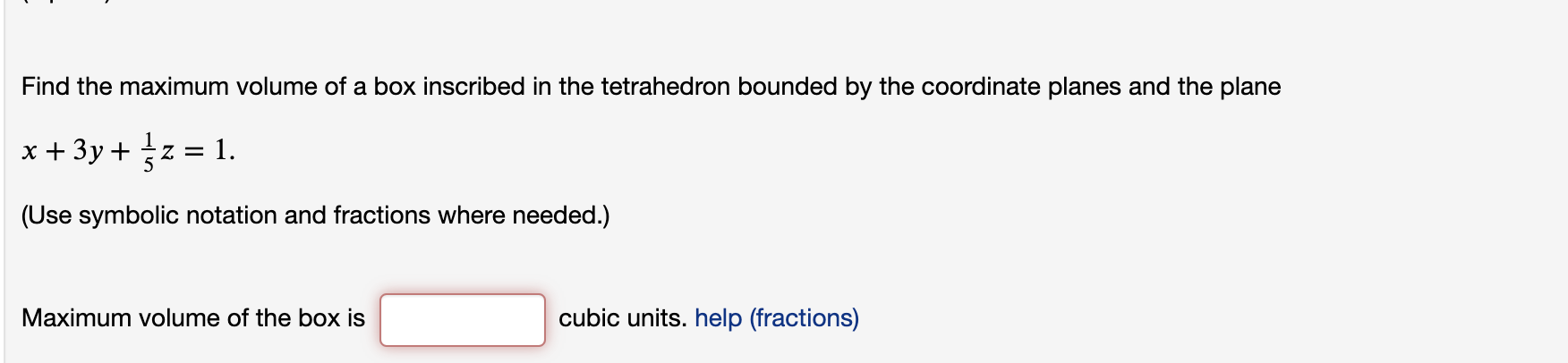 Solved Find The Maximum Volume Of A Box Inscribed In The Chegg