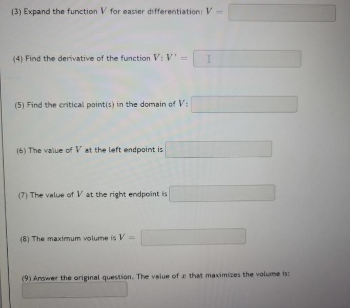 Solved Open-box Problem. An open-box (top open) is made from | Chegg.com