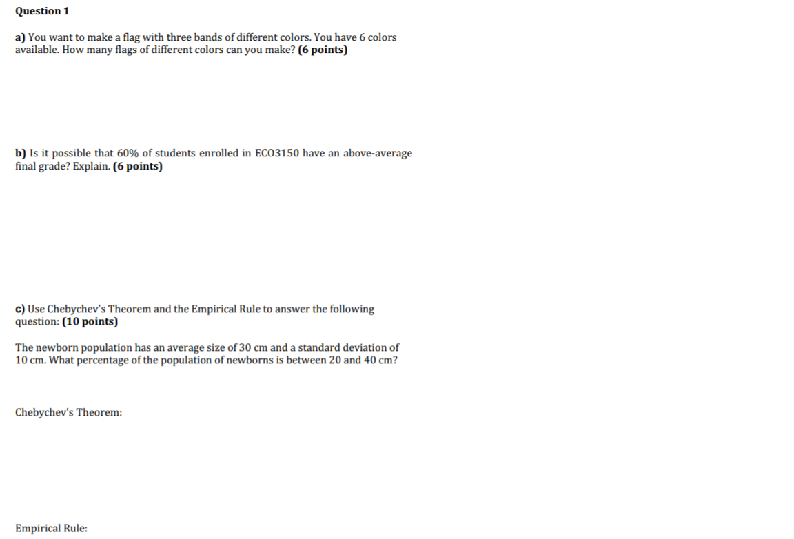 Solved Question 1 a) You want to make a flag with three | Chegg.com