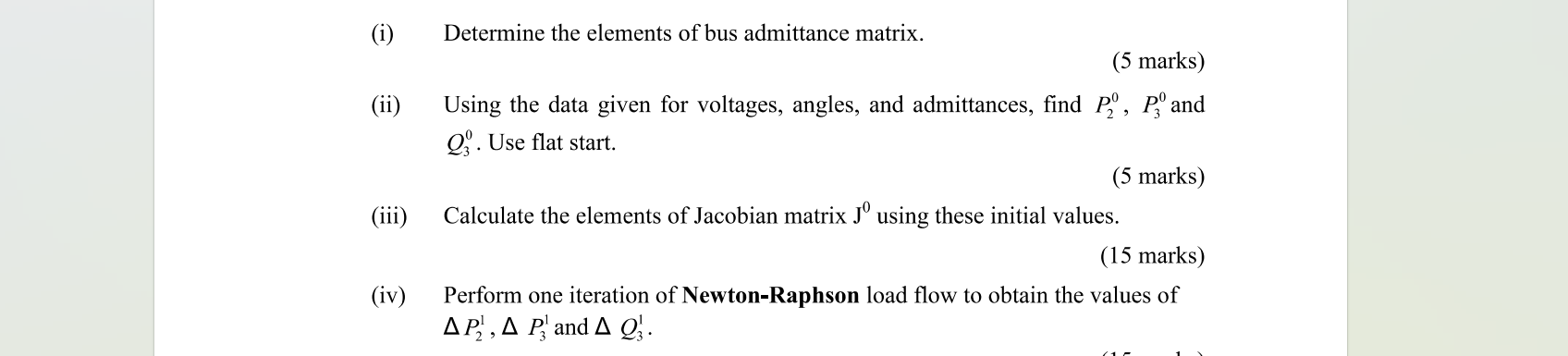 Solved 4 Figure Q.4 shows the one-line diagram of a simple | Chegg.com